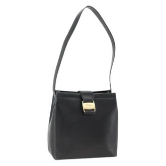 Ferragamo Pre-owned Leder Schultertasche - - Pre-owned - Damen - Schwarzk - ONE SIZE