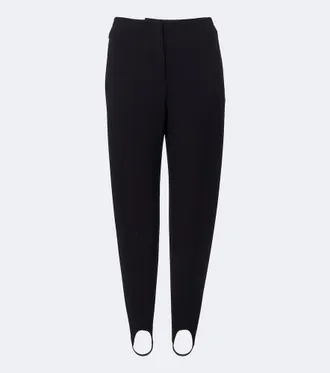 Loewe Pantalon fuseau en laine m&eacute;lang&eacute;e