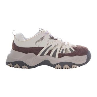 Patrizia Pepe Baskets de course en cuir - Femme - Chaussures - Brun - Taille: 39 EU