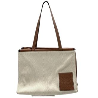 Loewe unisex, Pre-owned, Beige, Taille: ONE Size Sac &agrave; bandouli&egrave;re en toile Pre-owned
