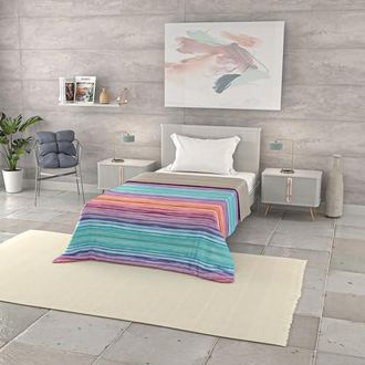Italian Bed Linen Sommer Steppdecke Basic, Mikrofaser, Rainbow, 160x240cm