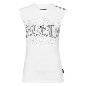 Philipp Plein Shoulder Pads Tanktop - - Tops - Damen - Wei&szlig; - XL