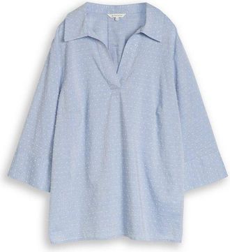 Tom Tailor Langarmbluse Blusen & Shirts Plus Size - Loose Fit Bluse mit Stickerei