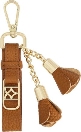 Kazar Schl&uuml;sselanh&auml;nger mit Lederband und Blumen - - Accessories - Damen - Braun - ONE SIZE