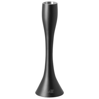 Fink hoher schwarzer Kerzenhalter 23 cm f&uuml;r Stabkerzen matt pulverbeschichtet