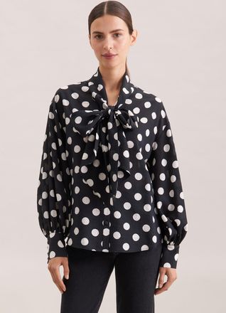 Seidensticker Rüschenbluse Damen Schwarz