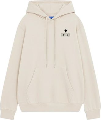 Marcelo Burlon Homme, Sweatshirts et sweats &agrave; capuche, Beige, Taille: L Sweat &agrave; capuche Mancotone