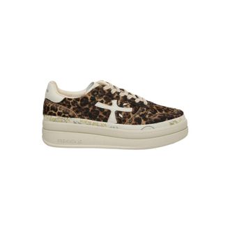 Premiata Animal Print Plateau Sneakers Aw25 - - Shoes - Damen - Braun - 40 EU