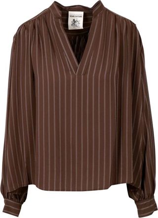 Semicouture Femme, Blouses et Chemises, Brun, Taille: 40 FR Margherita Blouse