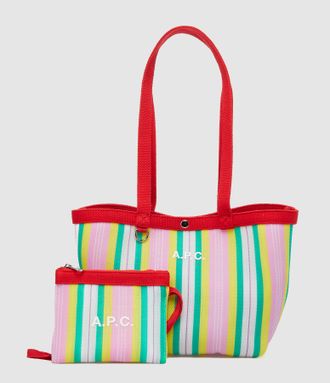 A.P.C. Cabas Citron Rose Multicolore, Capsule High Summer
