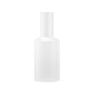 Ferm Living Carafe Ripple - Blanc - Verre soufflé bouche