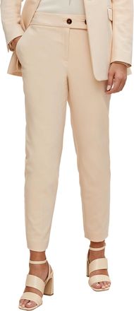 Comma Damen Hose Freizeithose, 8115 beige, 34/REG