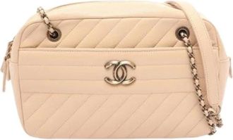 Chanel Pre-owned Sac bandouli&egrave;re vintage - Femme - Pre-owned - Beige - Taille: ONE Size