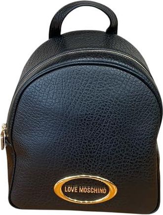 Love Moschino JC4341 Sac &agrave; dos pour femme avec fermeture &eacute;clair en cuir v&eacute;ritable