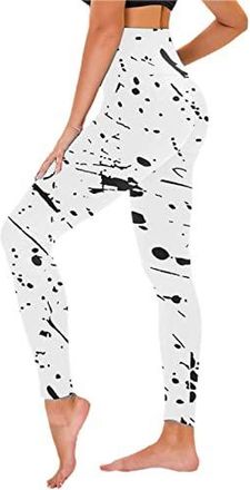 Generic Leggings de sport 2026 pour femmes pantalons de sport imprim&eacute;s tendance, blanc, XXL