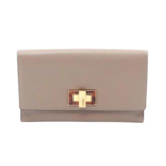 Fendi Portefeuille long (bi-pli) Pre-owned - Femme - Pre-owned - Beige - Taille: ONE Size