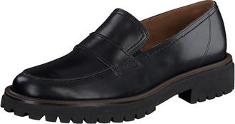 Paul Green Femme Chaussures Basses, Dame Mocassin,Chaussons,Chaussures daffaires,Bureau,Chaussures de collège,Loafer,Schwarz (Black/Natur),37.5 EU / 4.5 UK