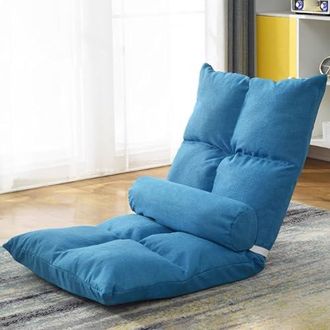 Generic Tatami Canap&eacute;-sol futon pliable inclinable 5 positions r&eacute;glables Lin respirant Cadre en acier robuste R&eacute;siste &agrave; la d&eacute;formation Confortable pour le sal