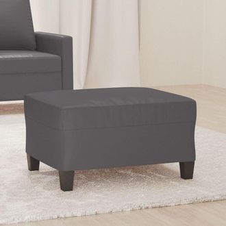 vidaXL Repose-pied Gris 70x55x41 cm Similicuir vidaXL