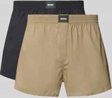 HUGO BOSS Boxershorts aus reiner Baumwolle im 2er-Pack