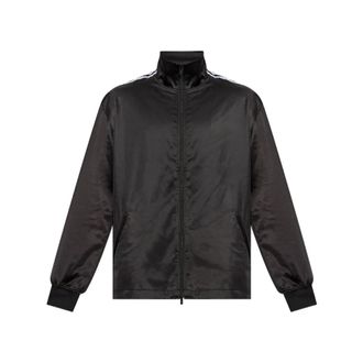 Yohji Yamamoto Satin Gradient 3-Streifen Track Top - - Sweatshirts & Hoodies - Damen - Schwarzk - S
