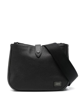 Porter-Yoshida & Co. sacoche en cuir - Noir
