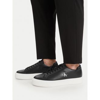 Calvin Klein Sneakers Calvin Klein Basket Cupsole Laceup Lth Ml YM0YM01460 Schwarz
