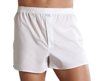 Jockey Everyday Woven Boxer Short - Baumwoll Boxershorts Herren, Unterhose mit Eingriff und Knopfverschluss, atmungsaktive Unterwäsche für Männer mit Seitens