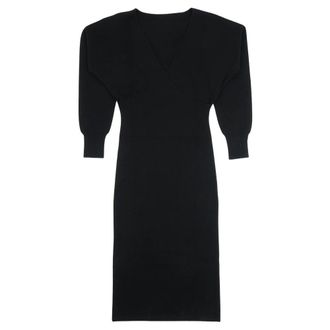 P.A.R.O.S.H. Lime Strick-Midikleid - - Dresses - Damen - Schwarzk - M