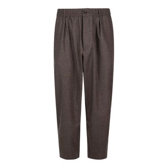 Universal Works Pleated Track Pant - - Trousers - Herren - Braun - W34