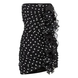 Nina Ricci Polka Dot Bustier Mini Kleid - - Dresses - Damen - Schwarzk - XS