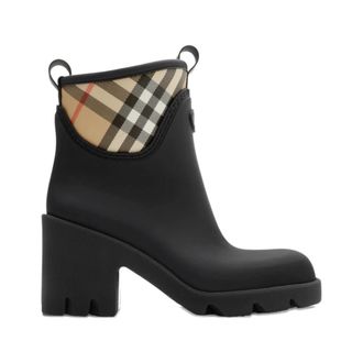 Burberry Schwarze Gummisohle Vintage Check Schuhe - - Shoes - Damen - Schwarzk - 39 EU