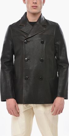 Namacheko Double-Breasted Leather Jacket Namacheko