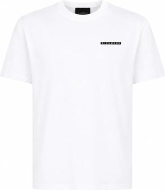 John Richmond Regular T-Shirt mit kontrastierendem Logo - - Tops - Herren - Wei&szlig; - L