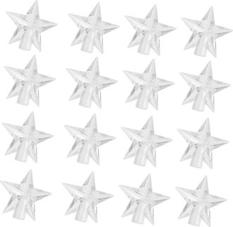 Valiclud 100st&uuml;cke Sternen Lampe Abdeckung in Sternform Hochwertige Kunststoffabdeckung F&uuml;r Lampen Sternf&ouml;rmige Lampenschirmdekoration Zubeh&ouml;r F&uuml;r Stringlampen