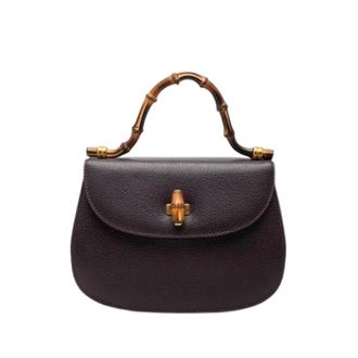 Gucci Pre-owned Vintage Bamboo Top Handle Handbag - - Pre-owned - Damen - Lila - ONE SIZE