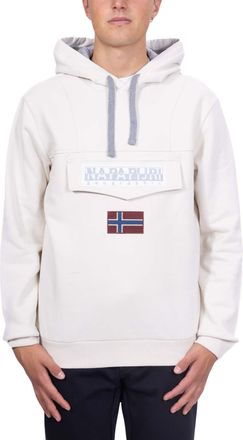 Napapijri Burgee Herren Winter-Sweatshirt, cremewei&szlig;, XXL