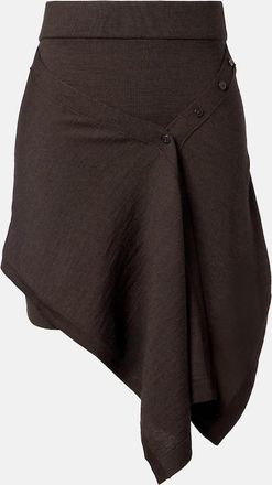 Christophe Lemaire Minirock aus einem Wollgemisch