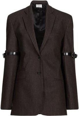 Coperni Blazers col tailleur en coton et laine m&eacute;lang&eacute;s