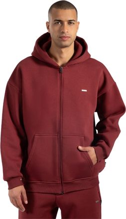 Smilodox Hoodie Herren Cedrik, Oversize Kapuzenpullover Langarm Hoody Sweatshirt mit Front-Zipper, K&auml;ngurutasche, graviertem Metallabel, weiches Material, idea