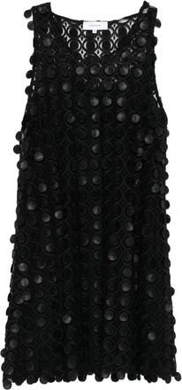 Carven robe courte en dentelle (années 2000) - Noir
