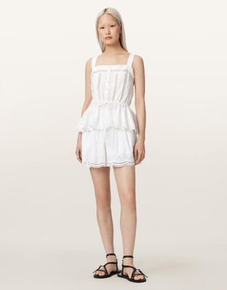 AllSaints Marie - Short - Blanc optique