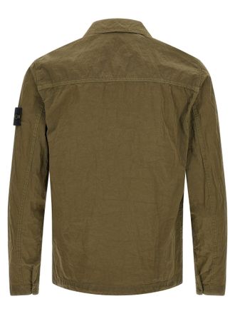 Stone Island Nylon Metal Technical Overshirt - Olive