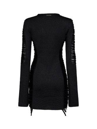 The Attico Womens Mini Dress Black Viscose