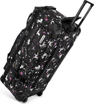 Normani Reisetasche 100-150 L Reise-Trolley Jumbo XXL Big-Travel mit 2 Rollen und gro&szlig;em Hauptfach - riesig, Leichter und Stabiler Trolley von normani Galaxy 