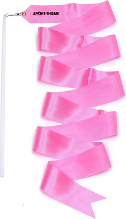 Sport-Thieme Gymnastikband mit Stab 2 m | Rhythmische Sportgymnastik, inkl. Stab und Drehwirbel | Band 2 m x 5 cm | Kunststoffstab 40 cm