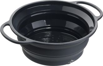 Küchenprofi Seiher, faltbar, 24 cm, schwarz