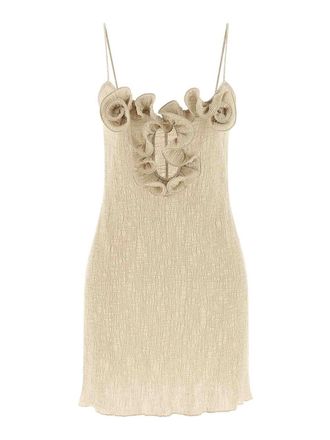 Magda Butrym Robe Au Genou - Beige