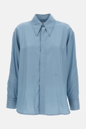 Bottega Veneta Hemd Aus Gewaschenem Parachute-stoff