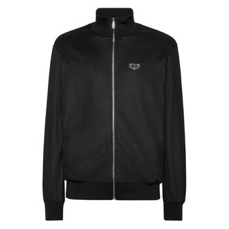Philipp Plein Jogging Jacket LS Iconic Plein - - Sweatshirts & Hoodies - Herren - Schwarzk - 2XL